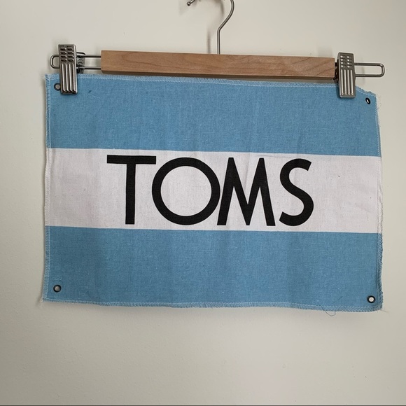 Toms | Wall Decor | Toms Shoes Flag | Poshmark
